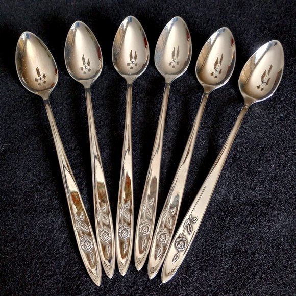 Oneida | Dining | Vintage Oneida Craft My Rose Iced Tea Spoons Set Of 6 ...